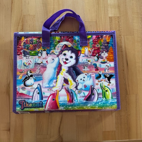 Lisa Frank | Other | Lisa Frank Husky Tote Paper Keeper Pencils | Poshmark